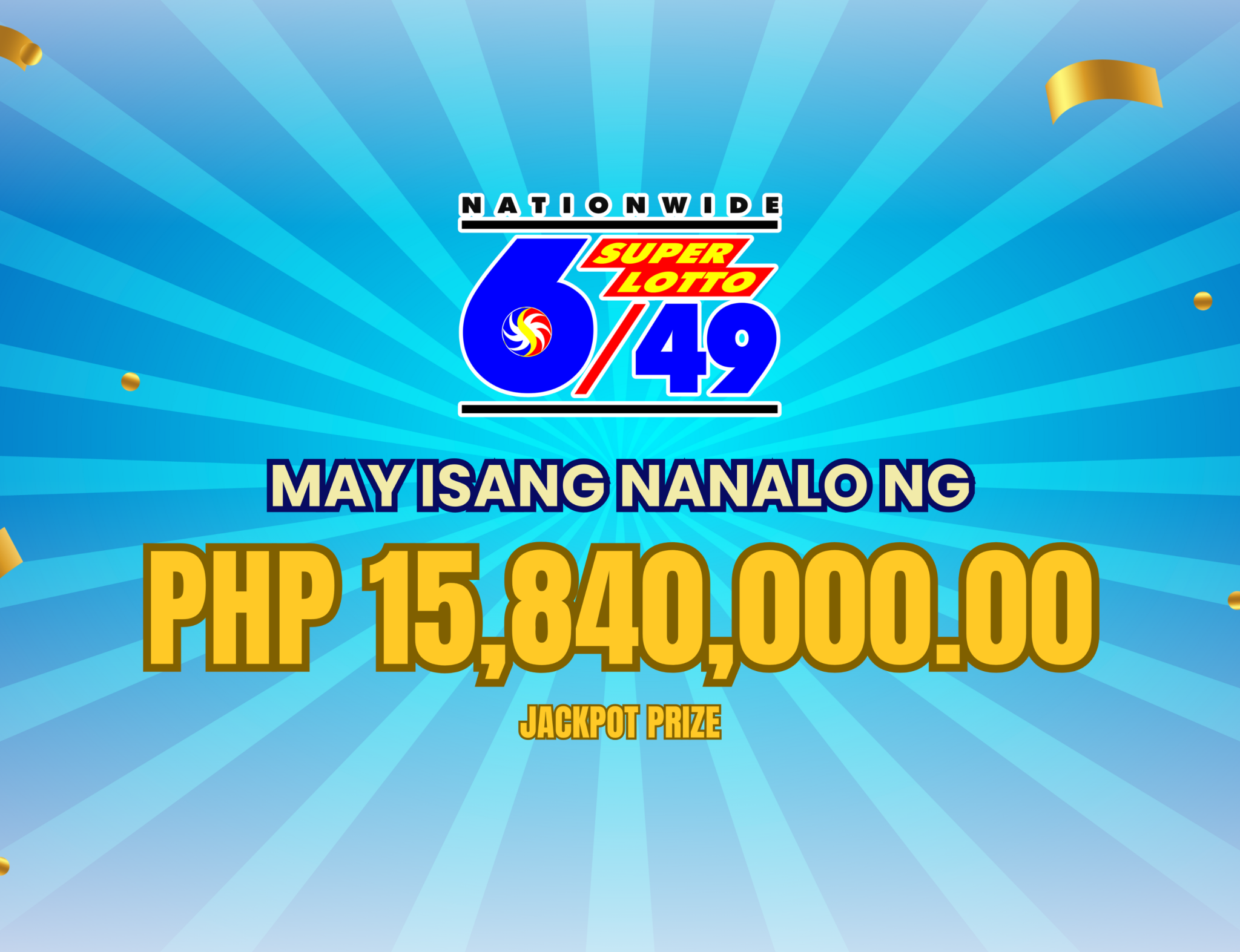 P15.8-M jackpot sa Super Lotto 6/49, solong napanalunan ng maswerteng ...